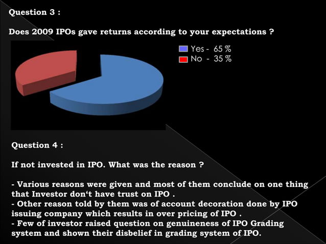 Critical Analysis of Reasons of IPO failure | PPT