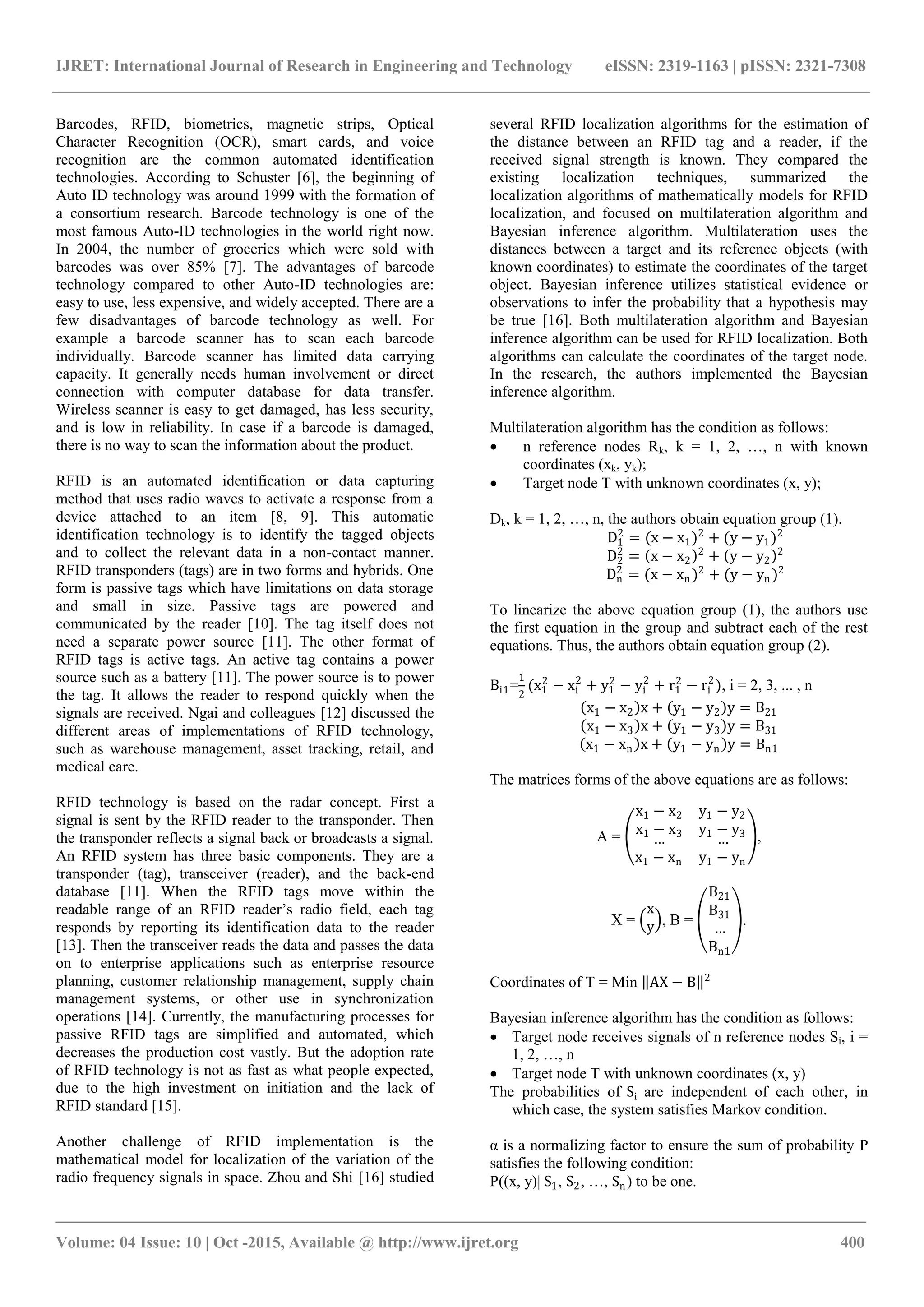 Empirical study of an automated inventory management system with bayesian inference algorithm ...