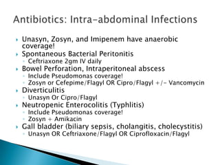 Empiric Antibiotic Management for Major Infections at MSKCC | PPT