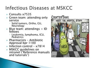 Empiric Antibiotic Management for Major Infections at MSKCC | PPTX