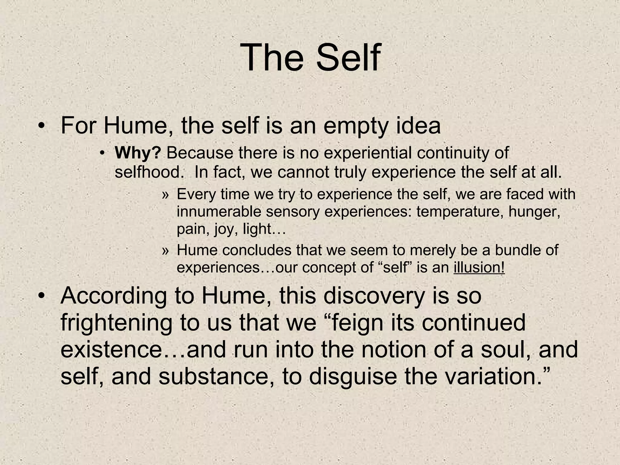 Empiricist epistemology – Hume & Kant | PPT