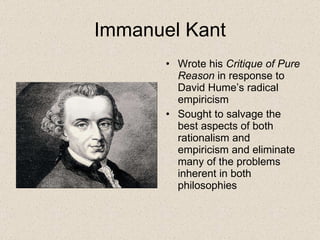 Empiricist epistemology – Hume & Kant | PPT