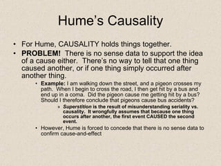 Empiricist epistemology – Hume & Kant | PPT