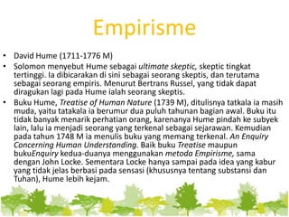 Empirisme dan kritisisme | PPTX