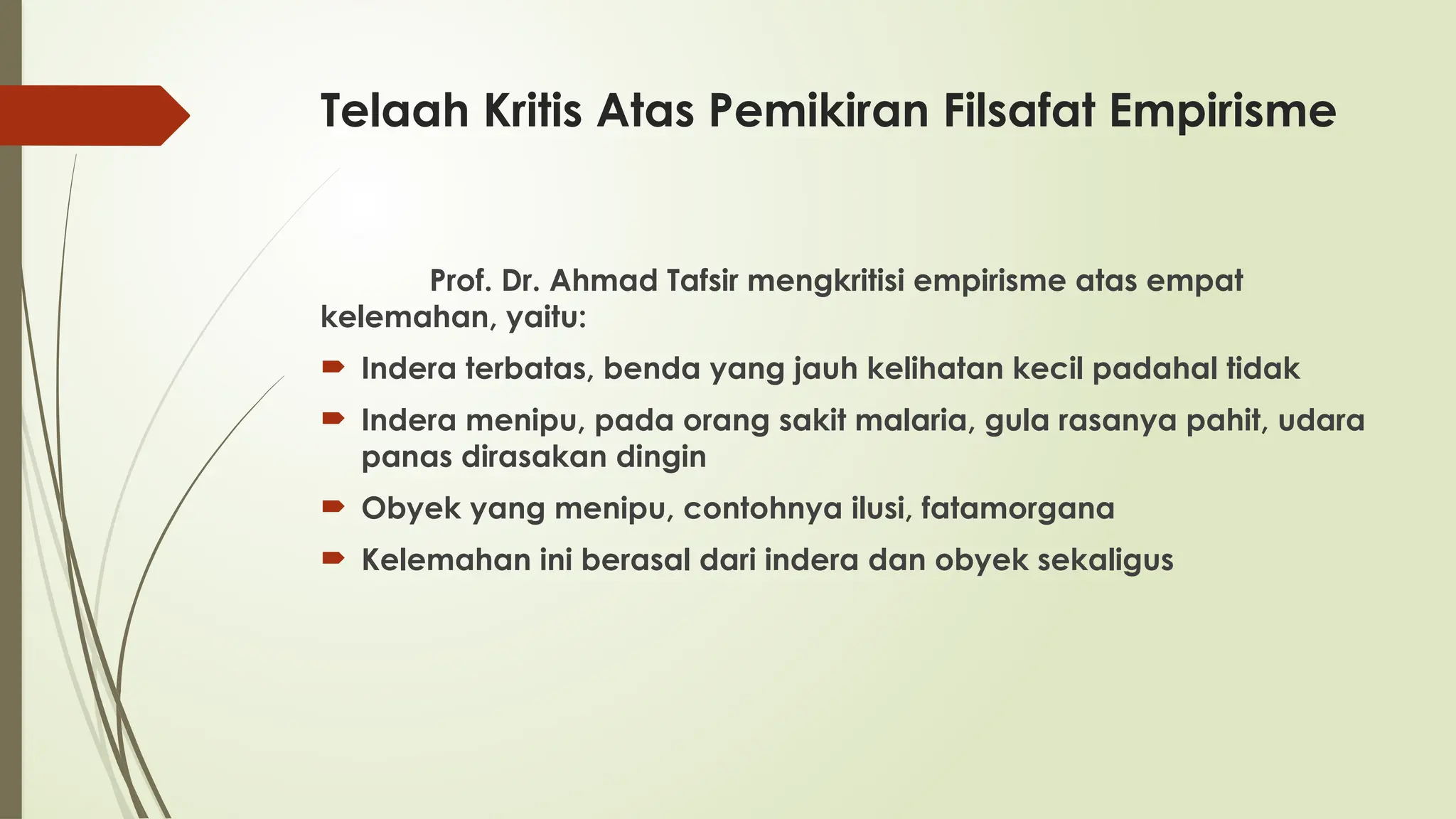 Empirisme untuk mengenal terciptanya pengetahuan | PPTX