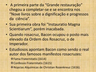 Empirismo, Francis Bacon, Filosofia, Trabalho Escolar | PPTX