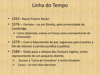 Empirismo, Francis Bacon, Filosofia, Trabalho Escolar | PPTX