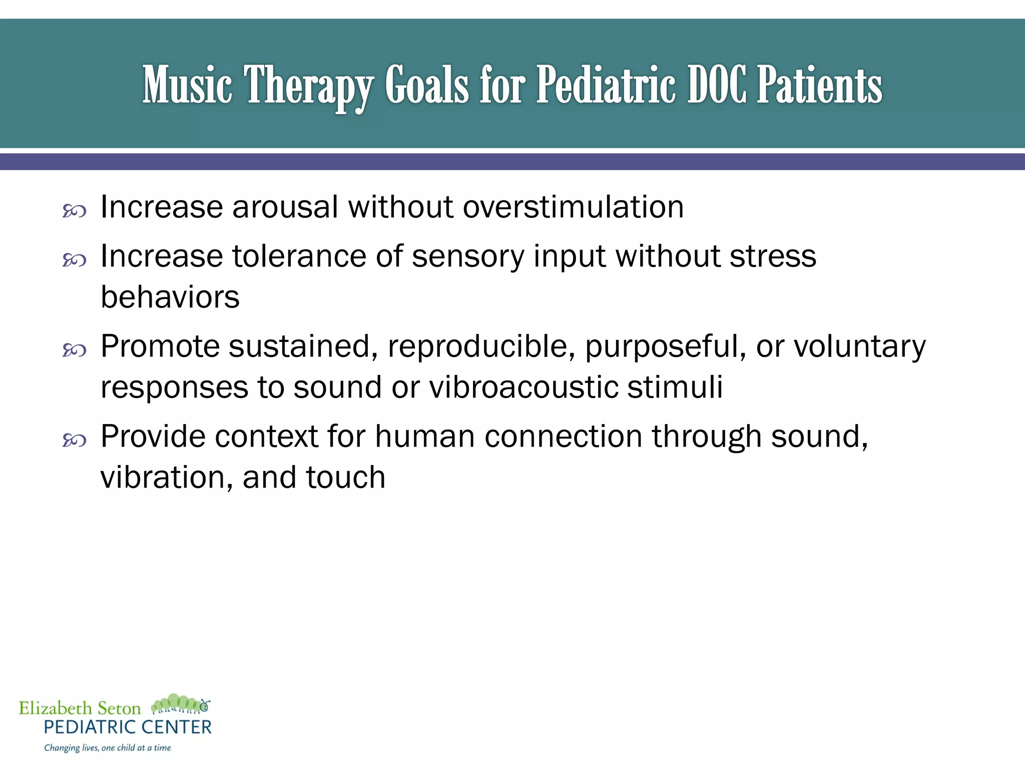 The Creative Use of Music Therapy for the Pediatric Long-Term Brain ...