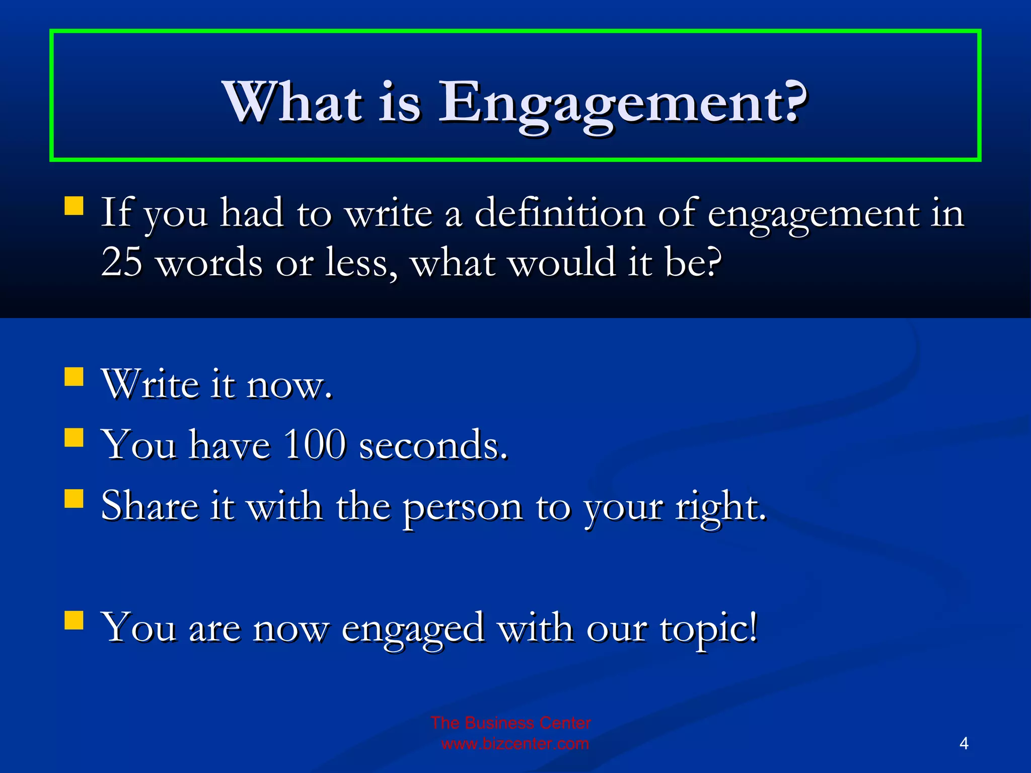 Employee Engagement Presentation | PPT