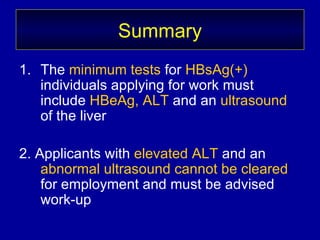 Employability Of The Hepatitis B Positive Worker2 | PPT | Blood ...
