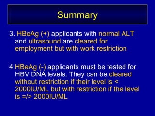 Employability Of The Hepatitis B Positive Worker2 | PPT
