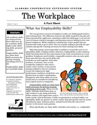 Employability | PDF | Career Advice | Careers