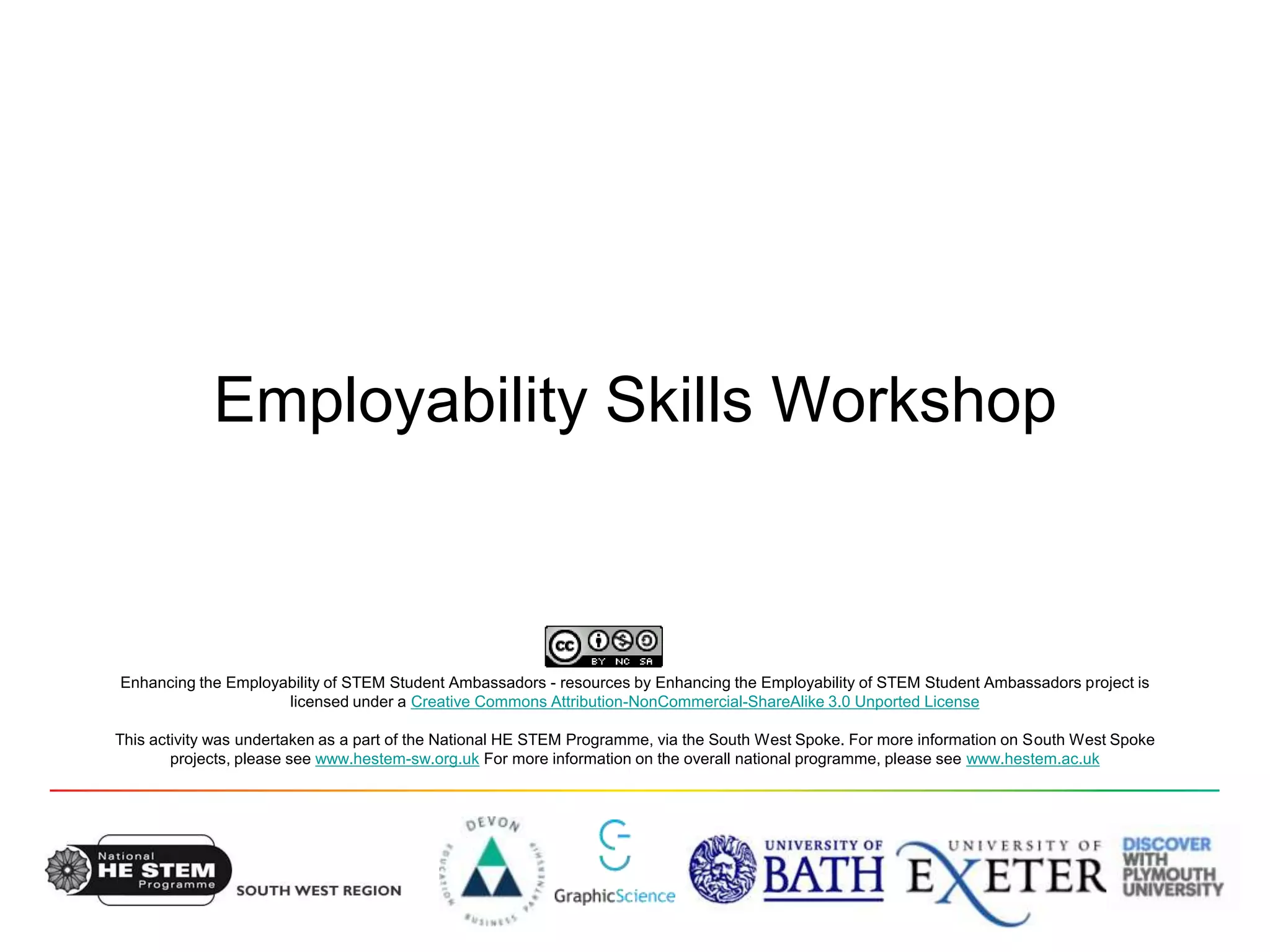 Employability presentation | PPTX