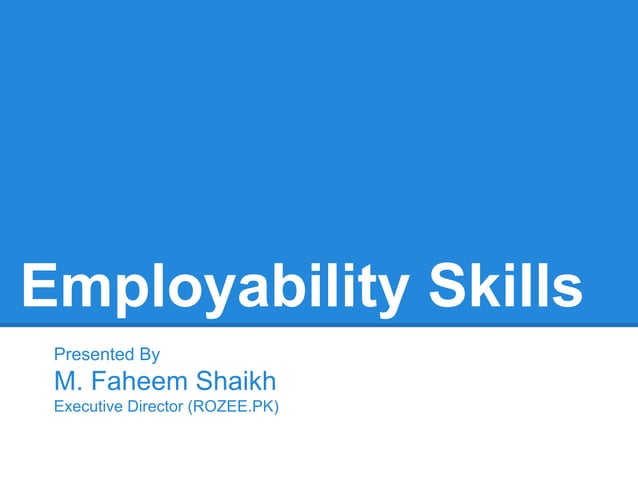 Employability skills | PPT