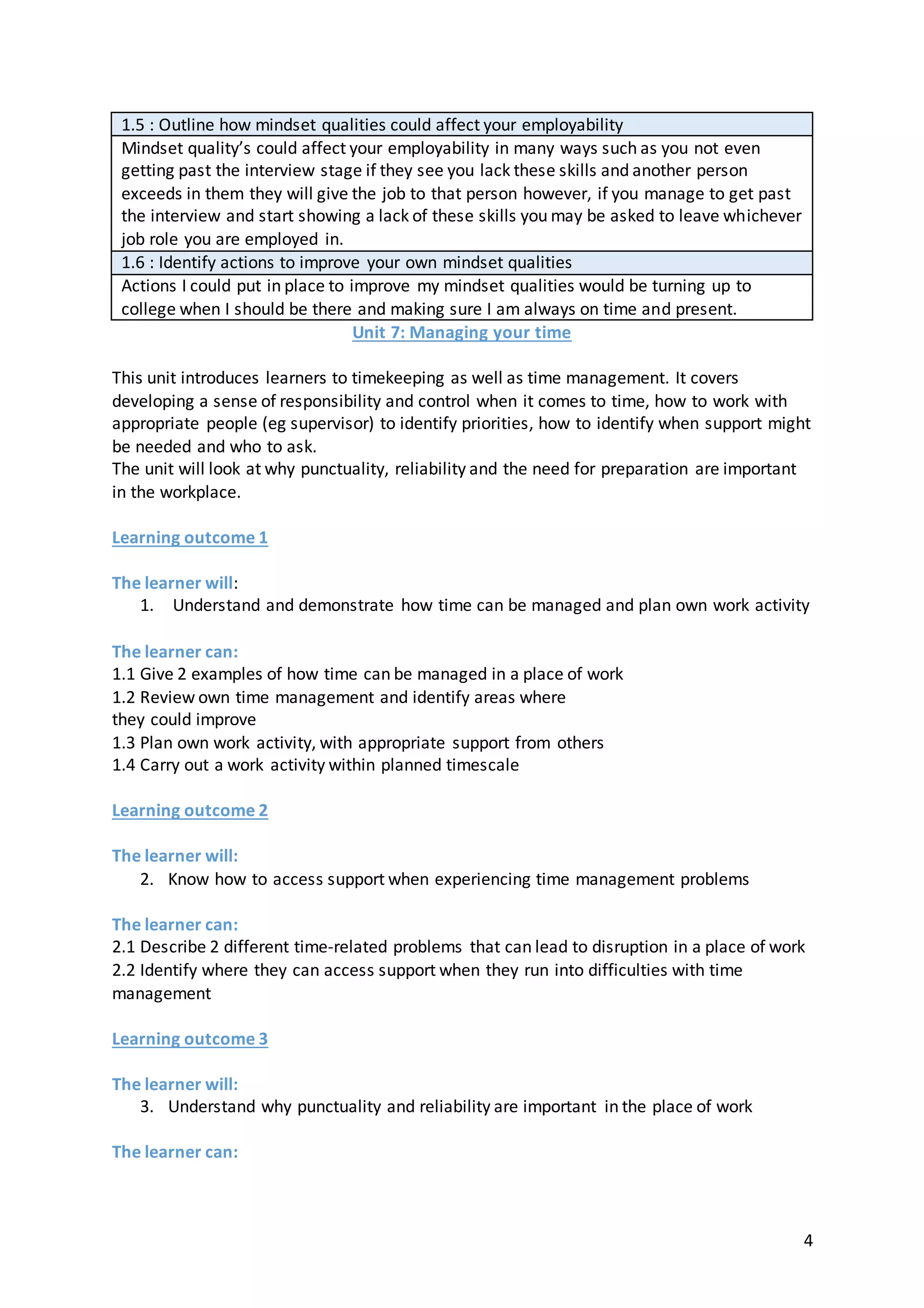 Employability skills | DOCX | Resume Writing and Advice | Job Search