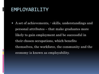 Employability skills | PPTX