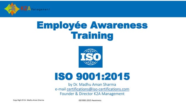 Iso 90012015 Awareness Training