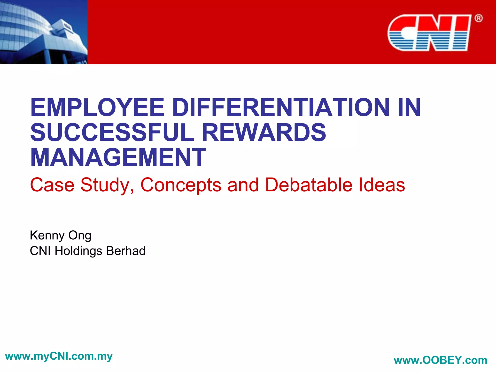 Employee Differentiation In Successful Rewards Management - ABF ...