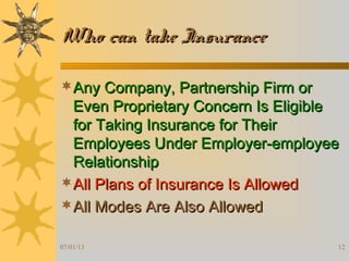 Employee employer insurance scheme | PPT