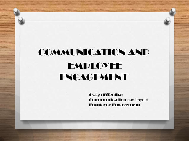 Employee engagement communication | PPT
