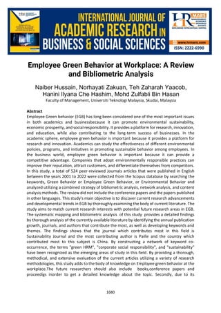 employee-green-behavior-at-workplace-a-review-and-bibliometric ...