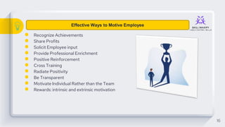 Employee Training & Motivation | PPTX