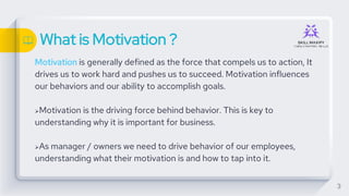 Employee Training & Motivation | PPTX