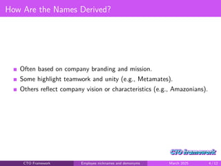 Corporate Nicknames and Company Demonyms | PDF