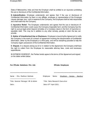 Employee non-disclosure-agreement-nda | DOCX