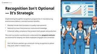 Rewards and Recognition in Manufacturing industry | PPTX