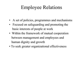 Employee Relation | PPT | Careers