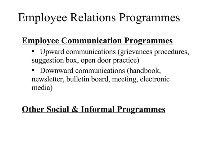 Employee Relation | PPT | Careers