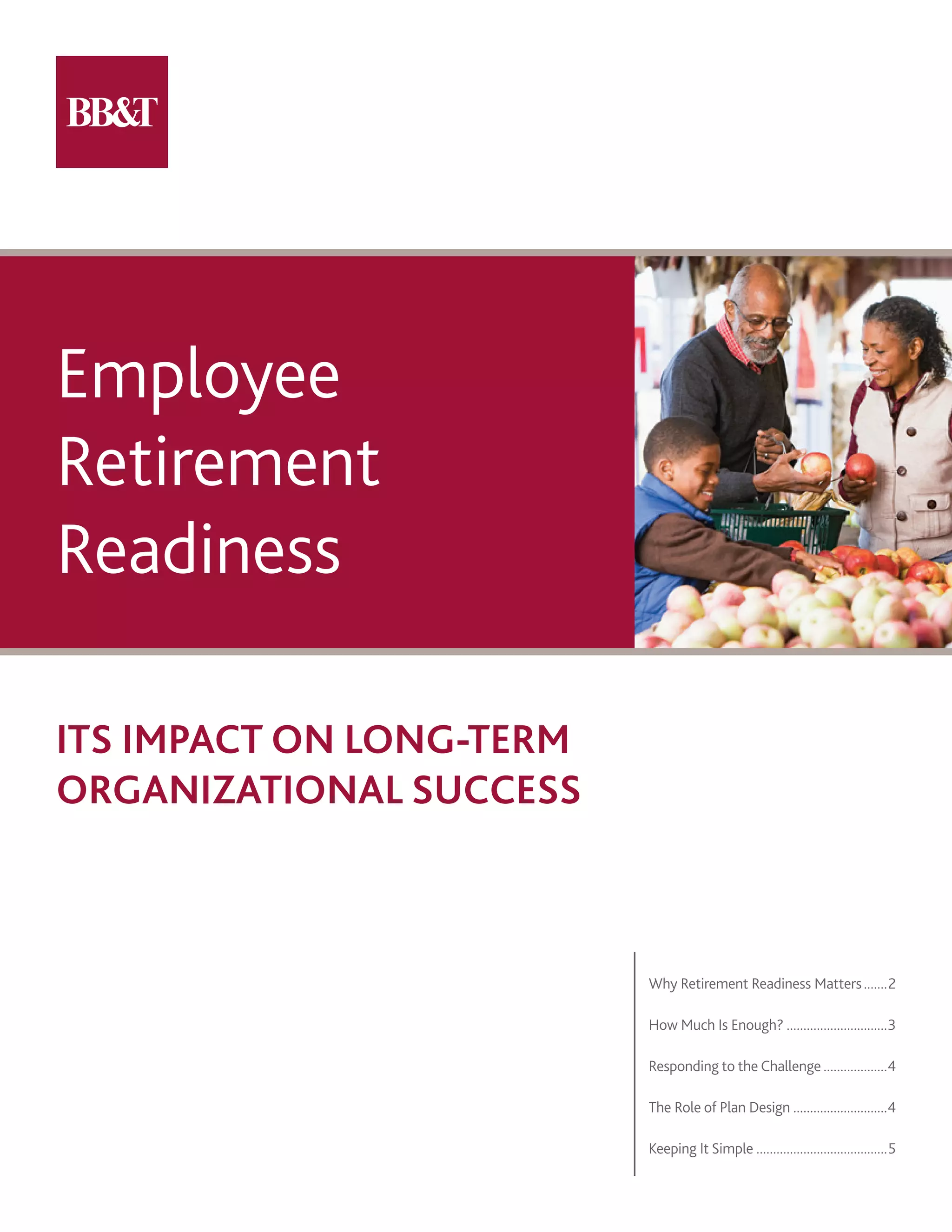 Employee Retirement Readiness | PDF
