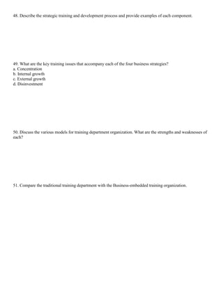 Employee Training And Development 5th Edition Noe Test Bank | PDF