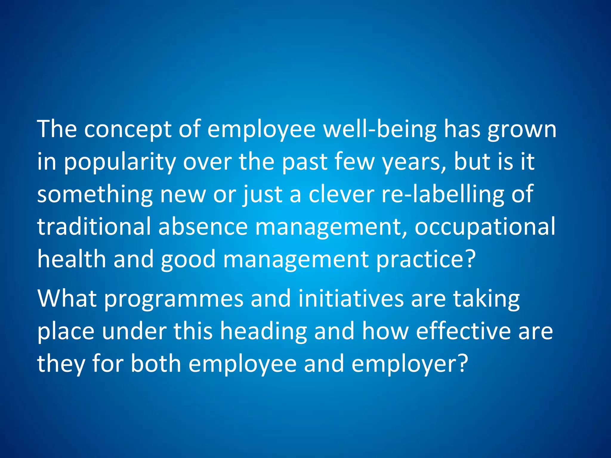 Employee well-being | PPT