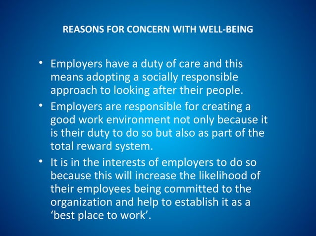 Employee well-being | PPT | Mental Health | Diseases and Conditions