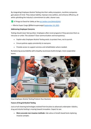 Employee Alcohol Testing.pdf - Marine Super Cargo | PDF