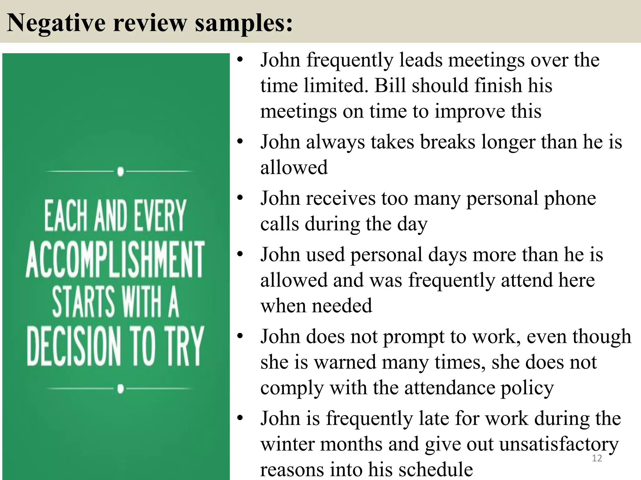 Employee appraisal examples | PDF
