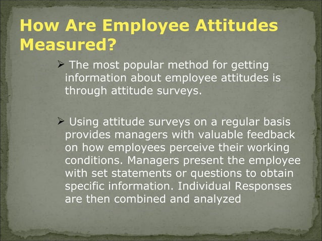Employee Attitude And Their Effects | PPT | Human Resources | Business