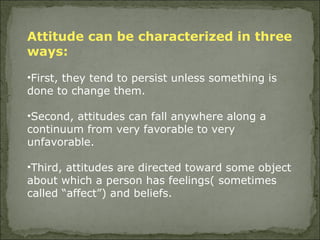 Employee Attitude And Their Effects | PPT