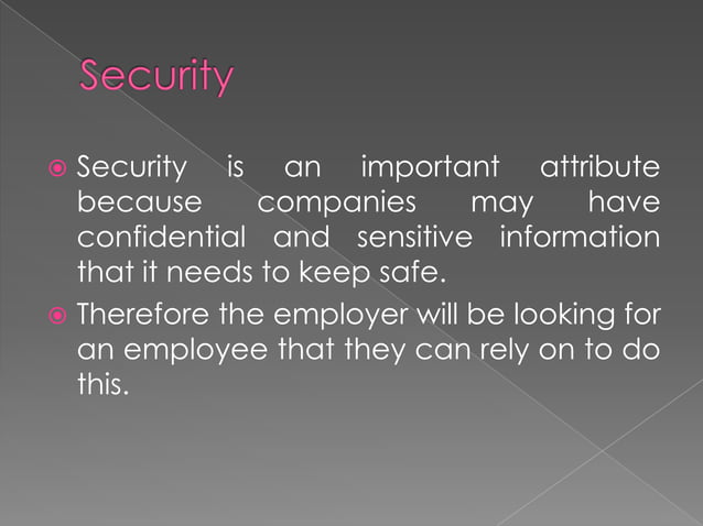 Employee Attributes Task 1 | PPT