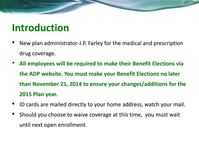 Employee Benefit Guide CCI | PPT