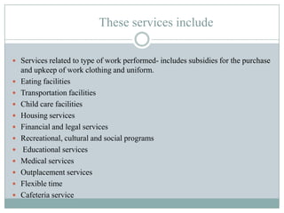 Employee benefits and services | PPTX