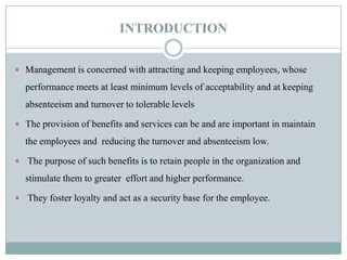 Employee benefits and services | PPTX
