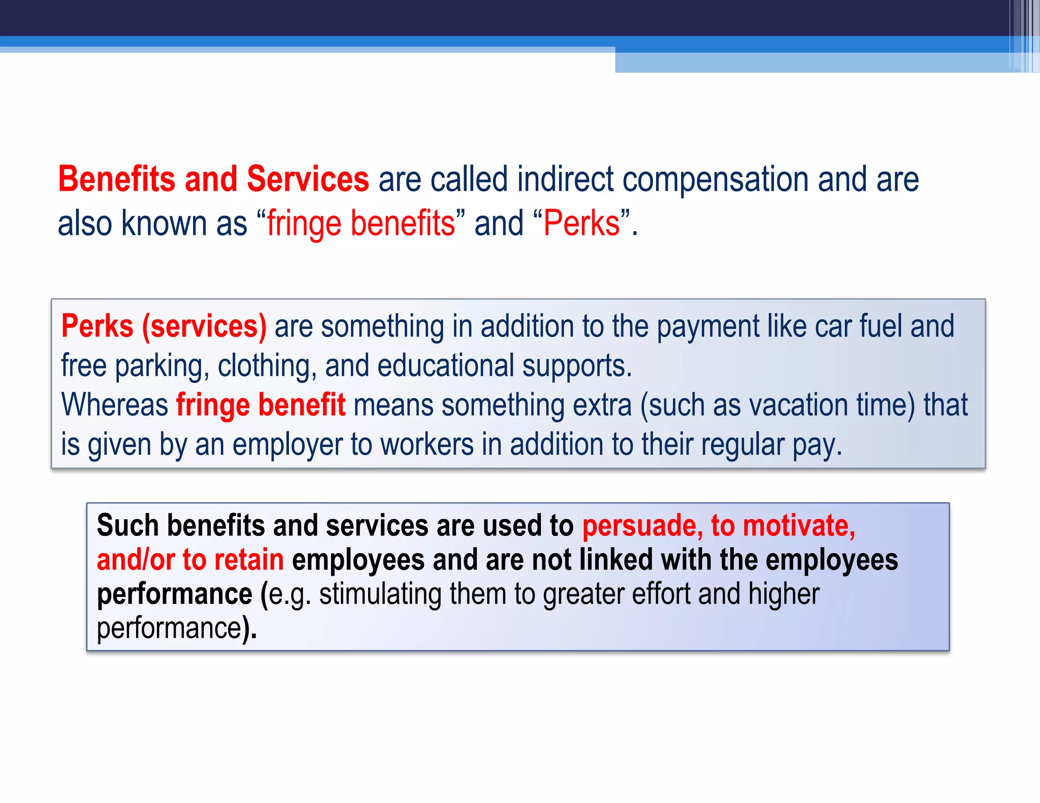 Employee benefits and services (Philippines) | PPT