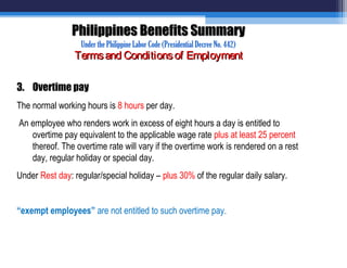 Employee benefits and services (Philippines) | PPT