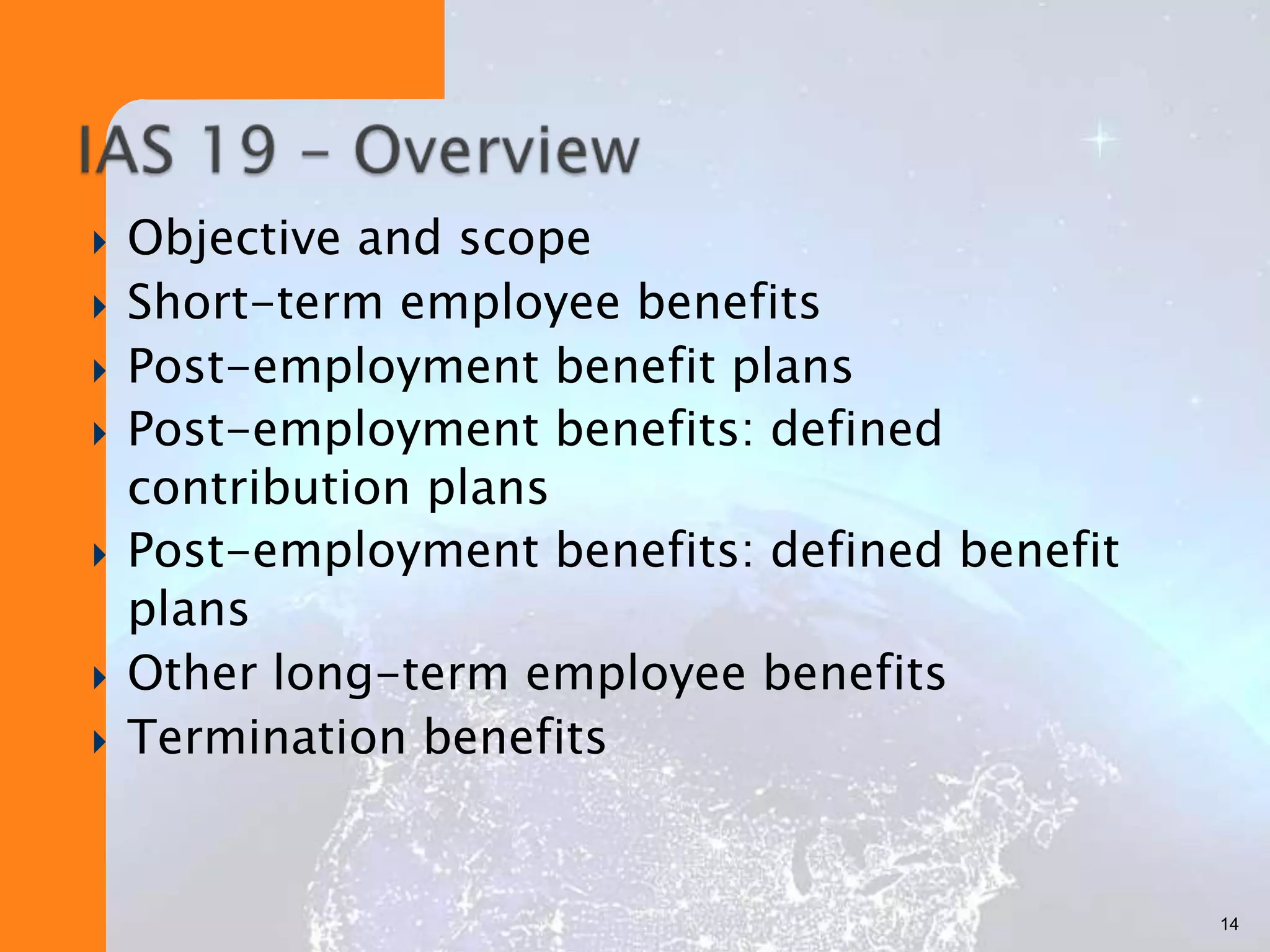 Employee benefits ias 19 | PPSX
