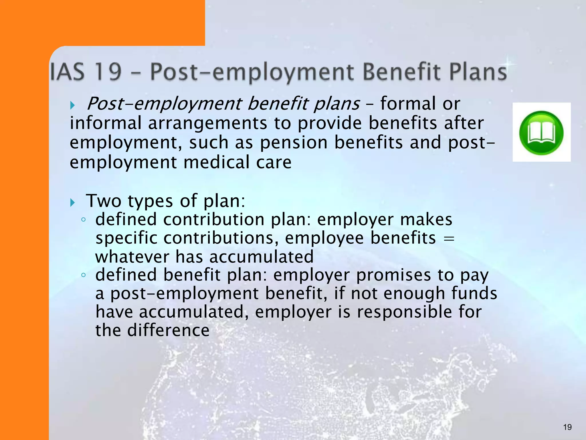 Employee benefits ias 19 | PPSX