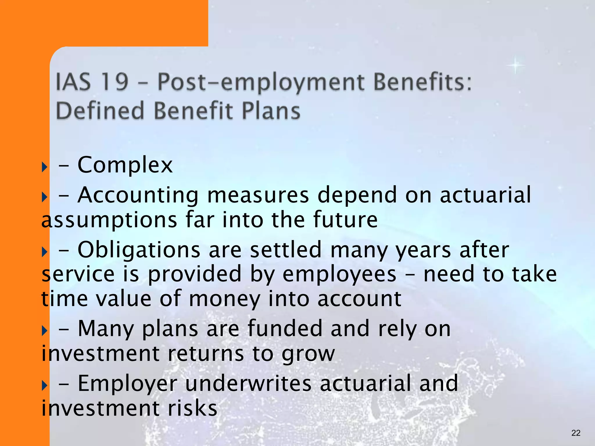 Employee benefits ias 19 | PPSX