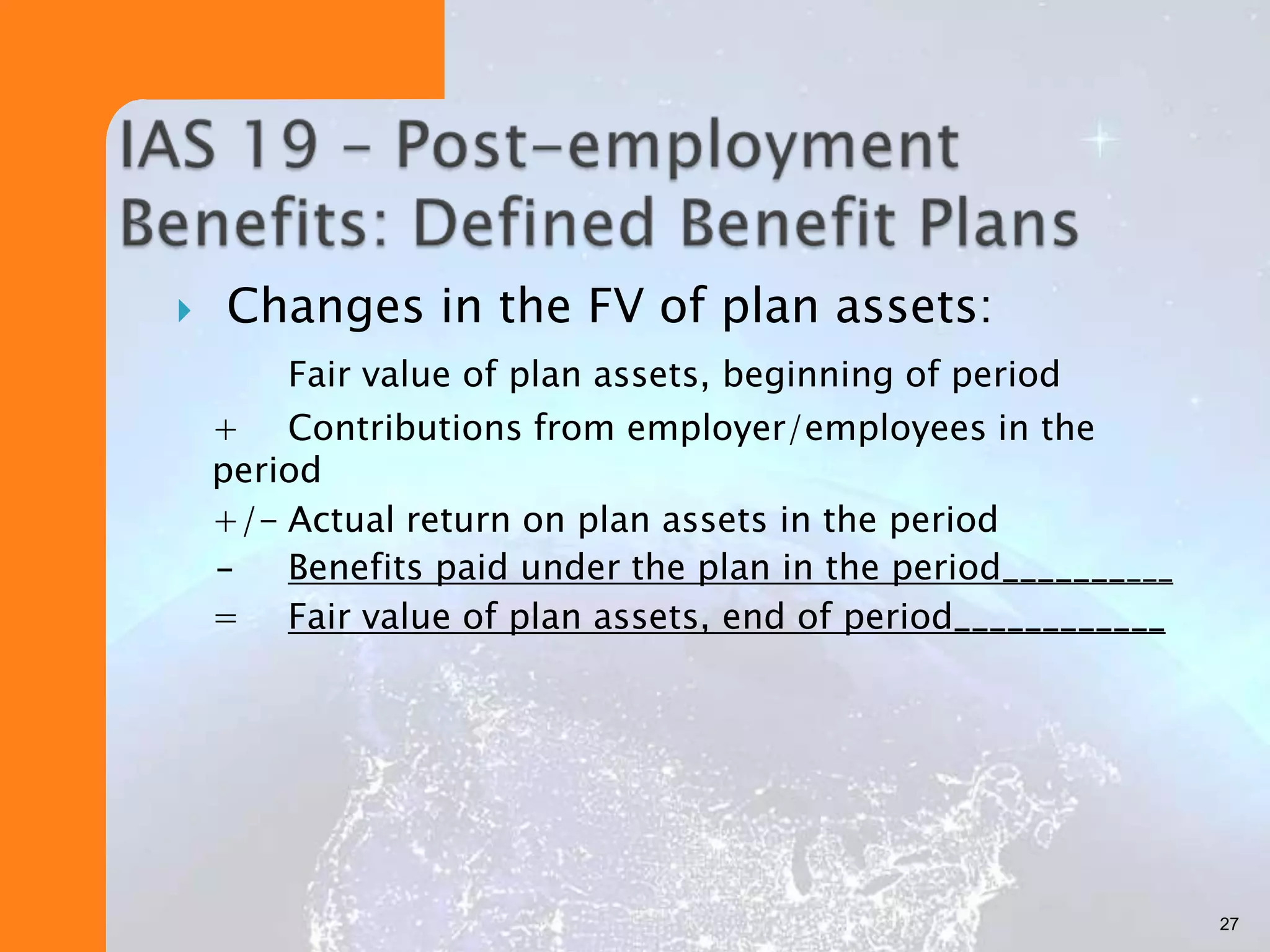 Employee benefits ias 19 | PPSX